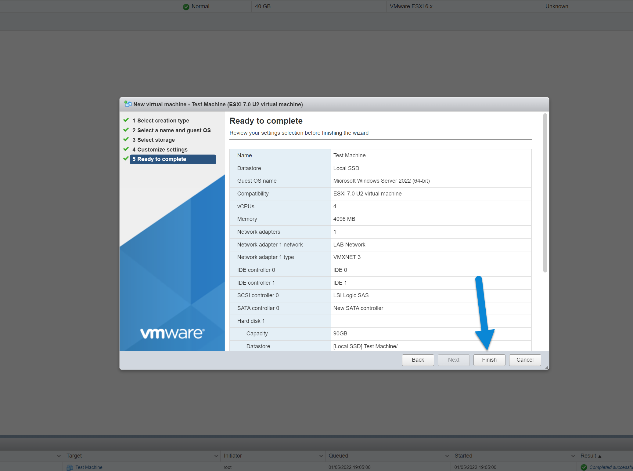Creating a VM in ESXi ... | Confused !T